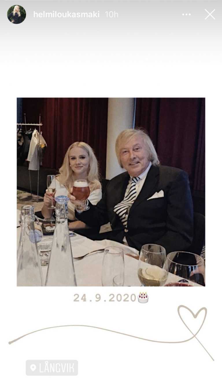 Musiikkineuvos Danny, 78, ja 19v Helmi juhlistivat Iso D:n synttäreitä ...