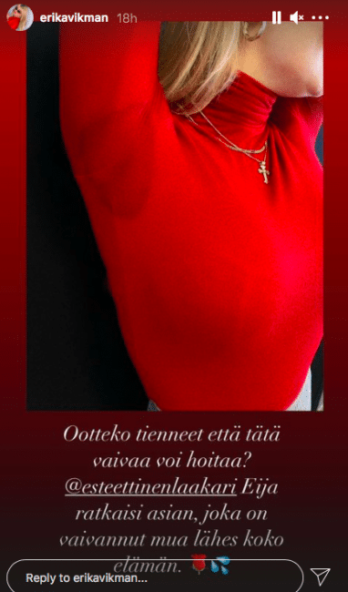 OHO! Erika Vikman kävi ottamassa botoxia yllättävään paikkaan! - Katso kuva