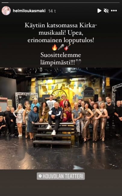 Katso kuva: Danny ja nuori rakas Helmi Loukasmäki kävivät musikaalissa!