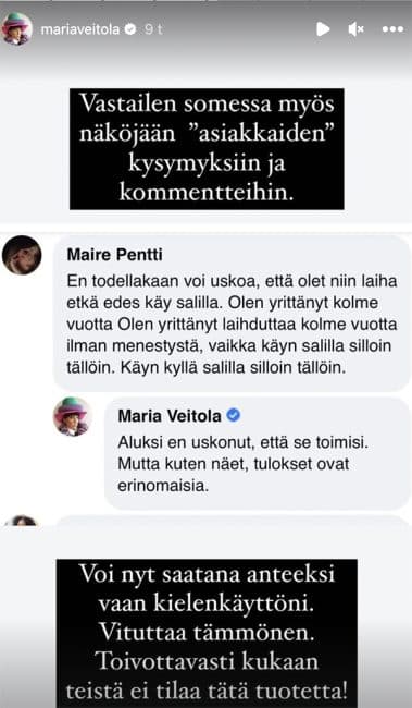 Maria Veitolan kuvaa on käytetty luvatta nettimainoksissa: "Voi nyt ...