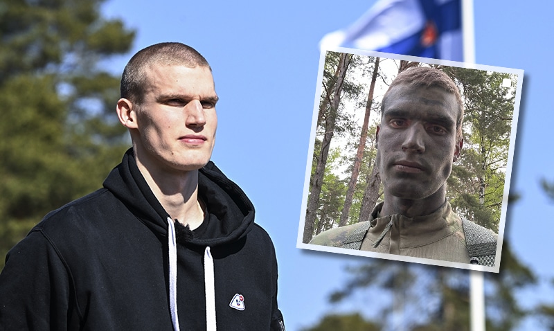 NBA-tähti Lauri Markkanen julkaisi kuvia armeijasta
